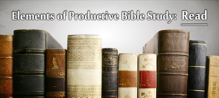 Elements of Productive Bible Study: Read