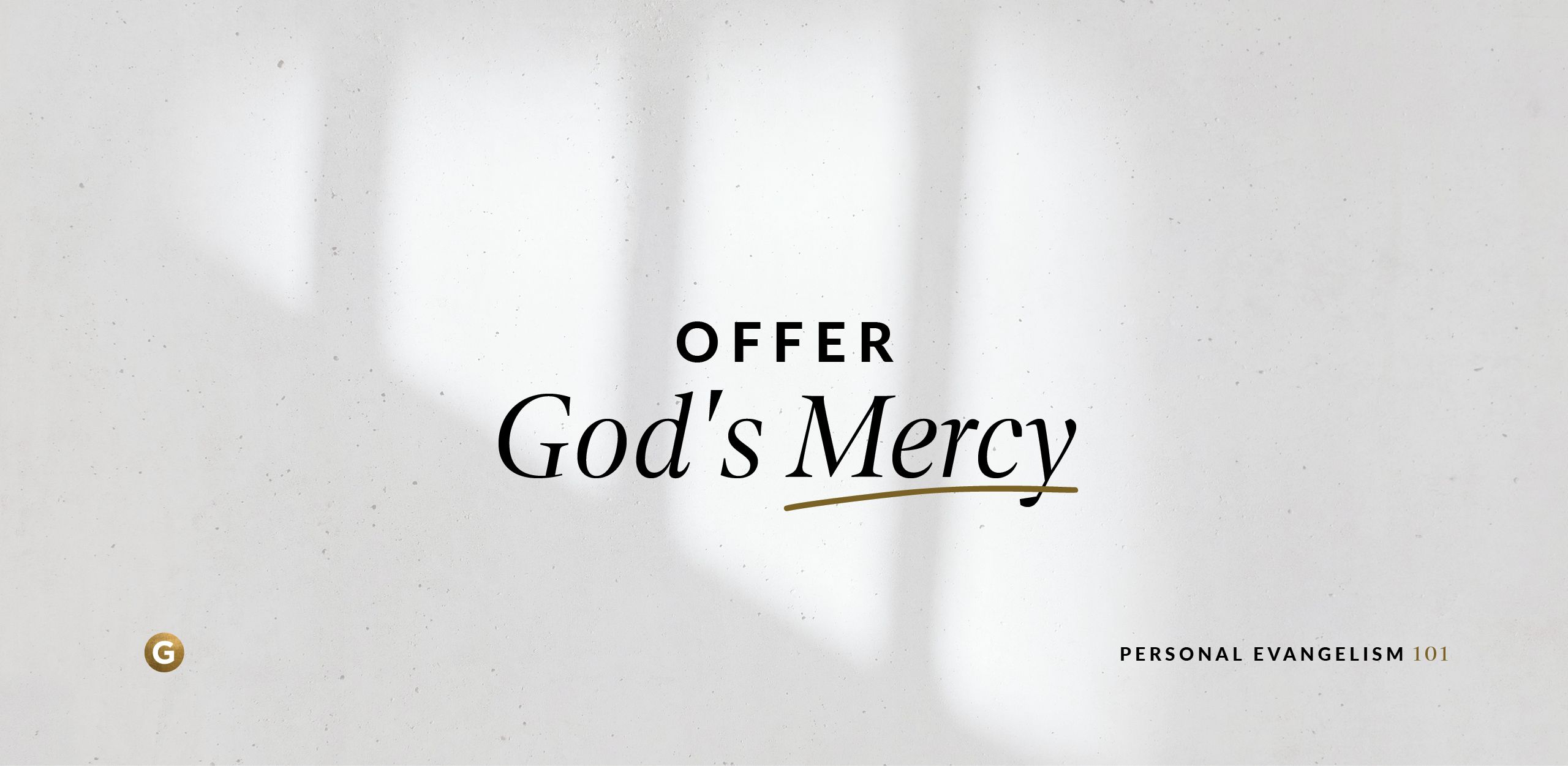 Offer God's Mercy