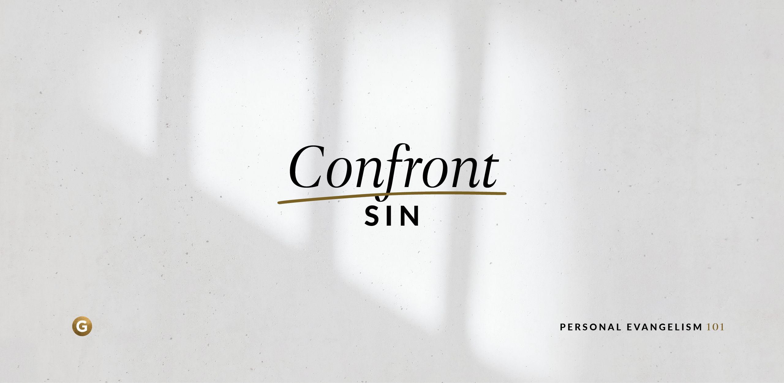 Confront Sin