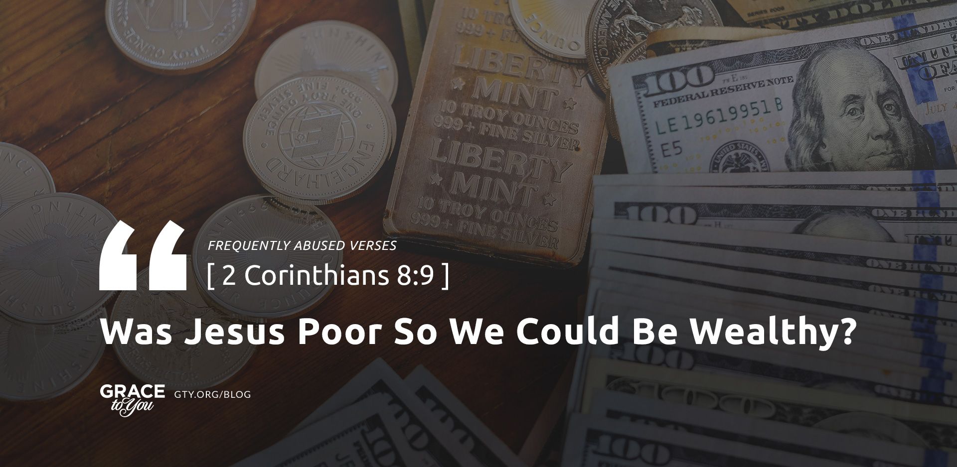 Was Jesus Poor So We Could Be Wealthy?